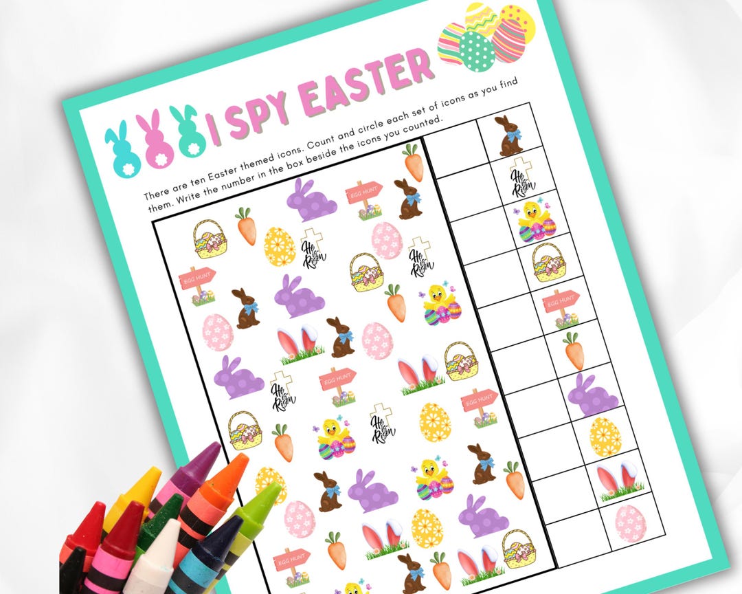 Easter I Spy Game | Printable Activity for Kids | Fun & Educational Kid ...