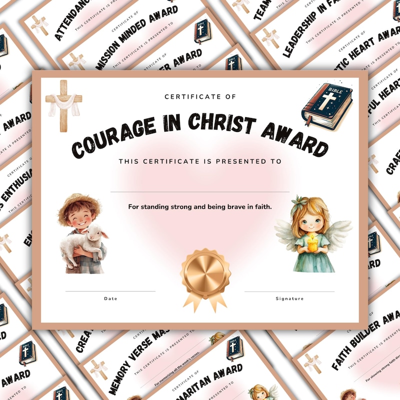 Christian Character Awards - Etsy
