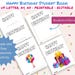 Happy Birthday Student Book, Classmate Coloring Pages, Birthday Book ...