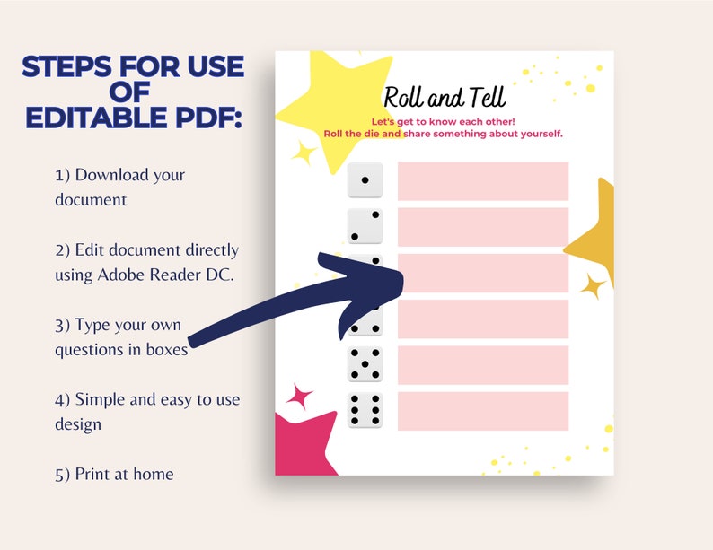 Roll and Tell, Icebreaker Dice Game, Teambuilding, Getting to Know You ...