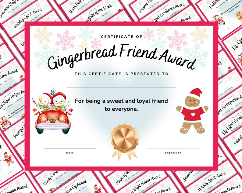 Preschool Award, Kids Certificate, Holiday Helper Award, Student Award ...