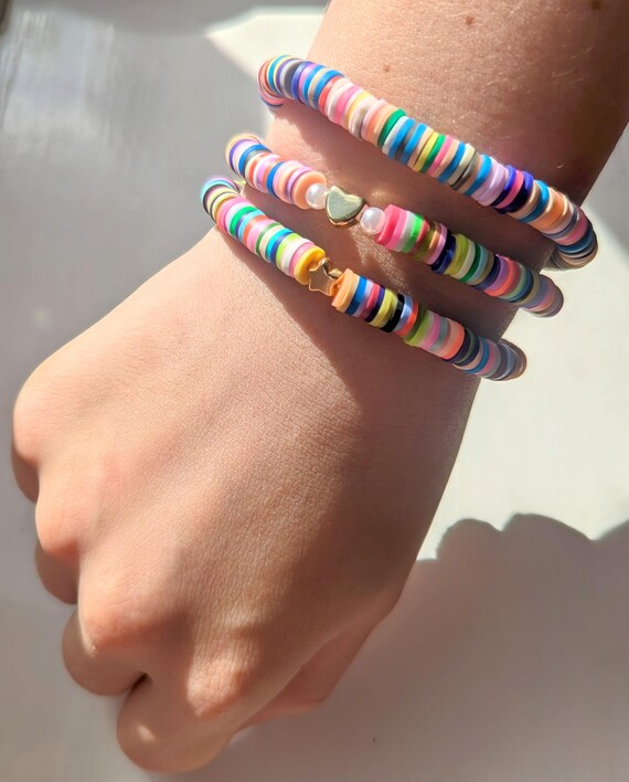 Bracelet de perles arc en ciel fait main colore Etsy France