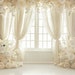 Studio White Floral Room Digital Background, Fine Art Portrait ...