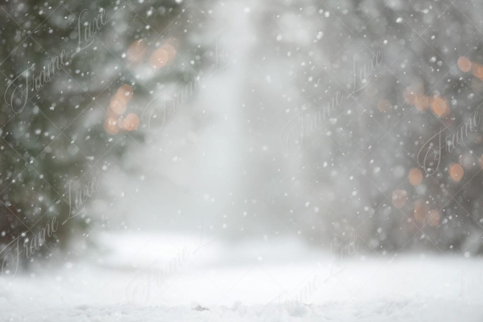 Winter Snowy Pathway Digital Background, Fine Art Portrait Photography ...