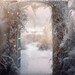 Winter Arch Digital Background, Fine Art Portrait Photography Digital ...
