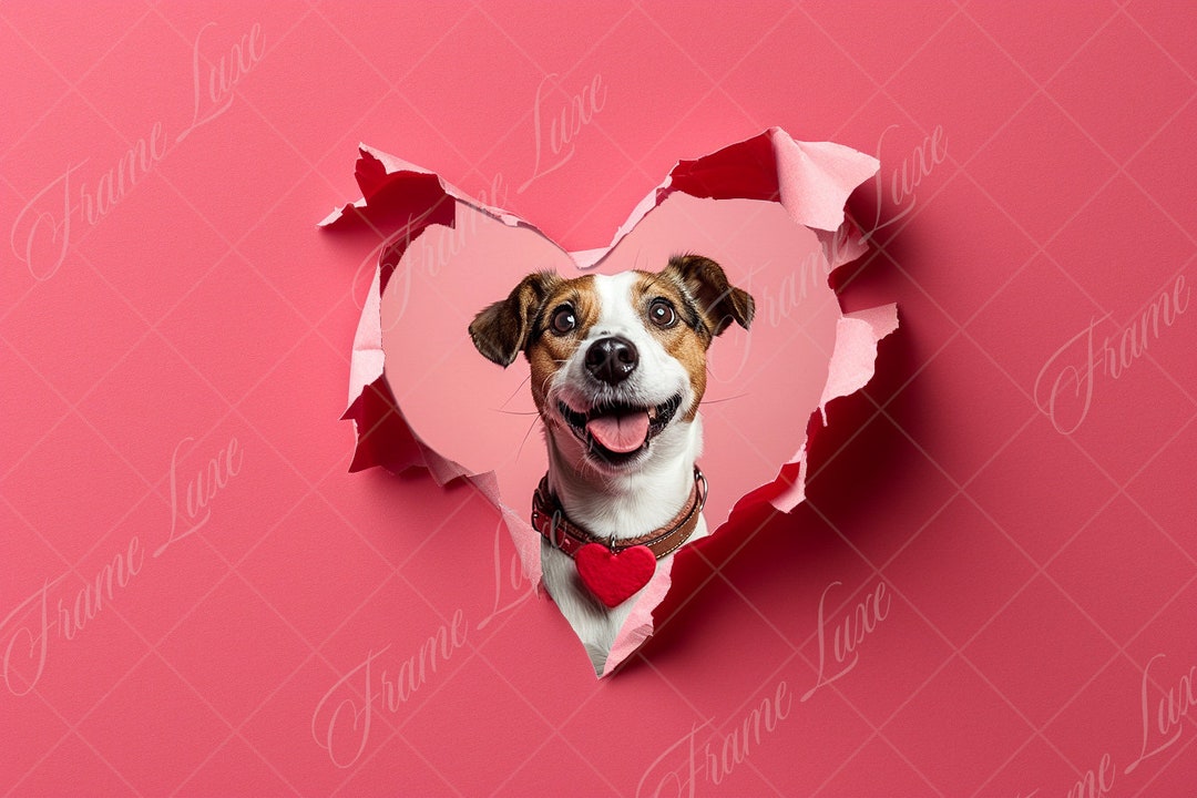 Red Ripped Paper Heart Overlay PNG, Valentines Day Digital Backdrop ...