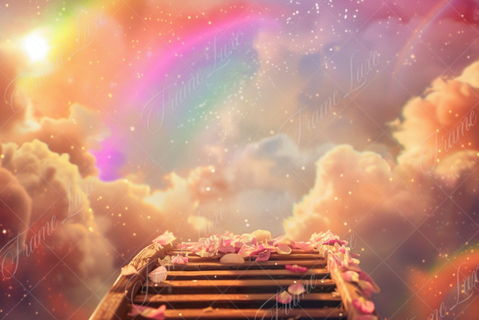 Rainbow Bridge Digital Backdrop, Pet Memorial Digital Background,way to ...
