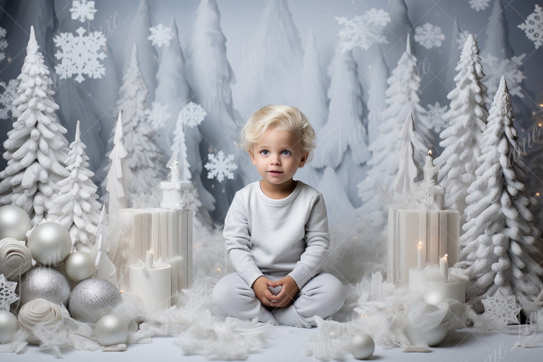 Christmas Tree Studio Digital Background, Fine Art Portrait Photography ...
