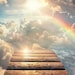 Rainbow Bridge Digital Backdrop, Pet Memorial Digital Background,way to ...