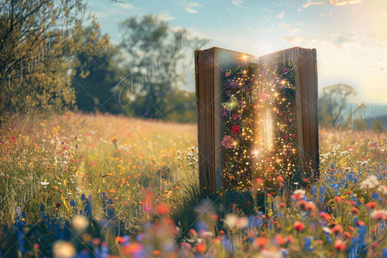 Magic Open Book Digital Background, Fine Art Portrait Photography ...