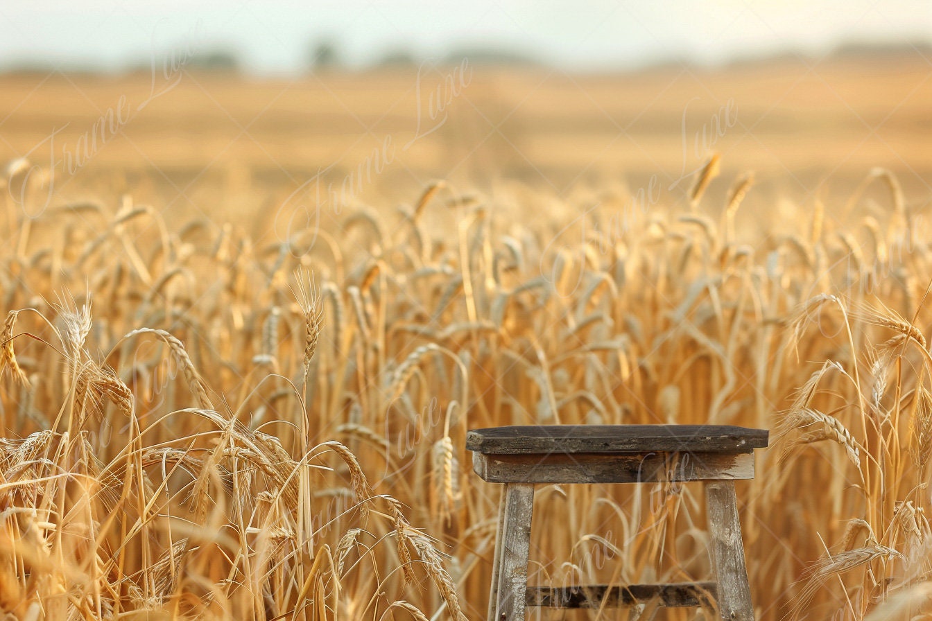 Wheat Field Digital Background, Autumn Fall Background, Portrait ...