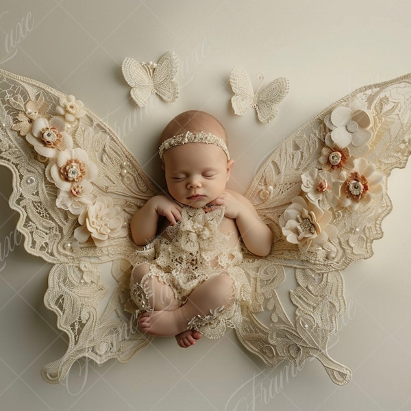Newborn Butterfly Digital Backdrop - Etsy Canada