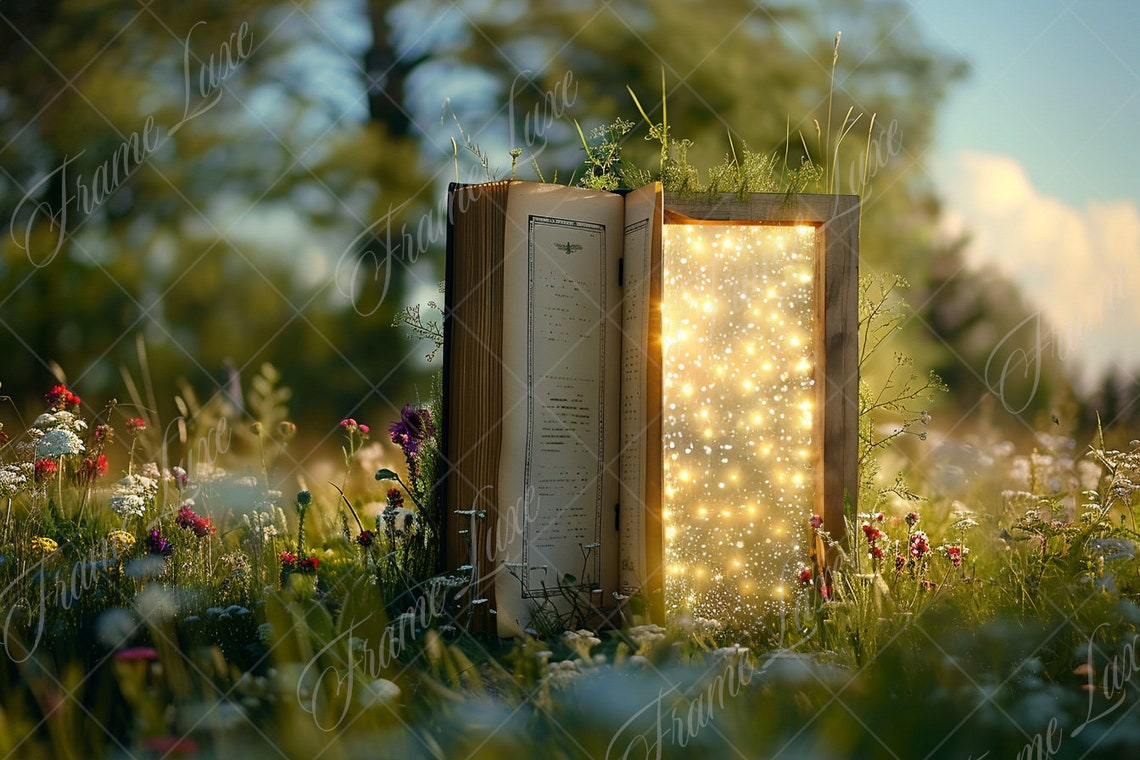 Magic Open Book Digital Background, Fine Art Portrait Photography ...