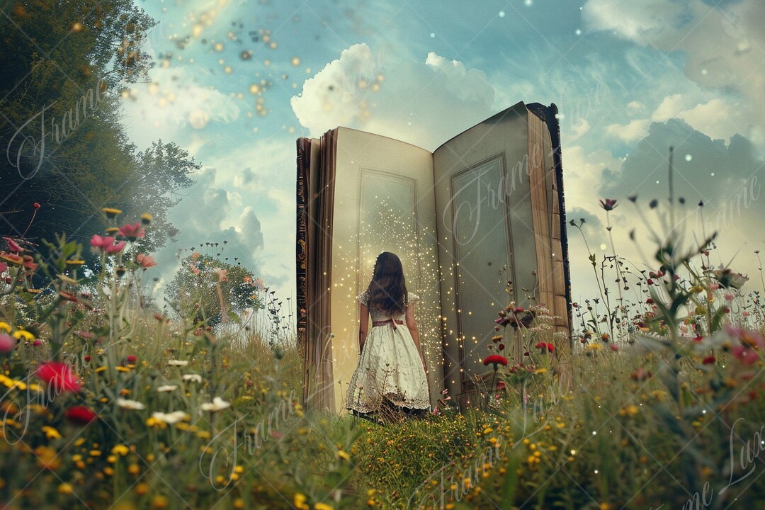 Magic Open Book Digital Background, Fine Art Portrait Photography ...