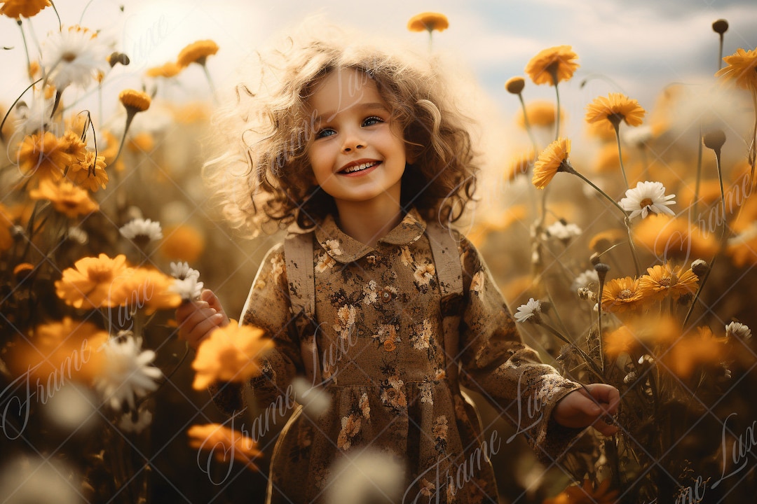 Spring Wild Flower Field Background, Fine Art Portrait Photography ...