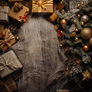 Christmas Gift Box Digital Background, Fine Art Holiday Portrait ...