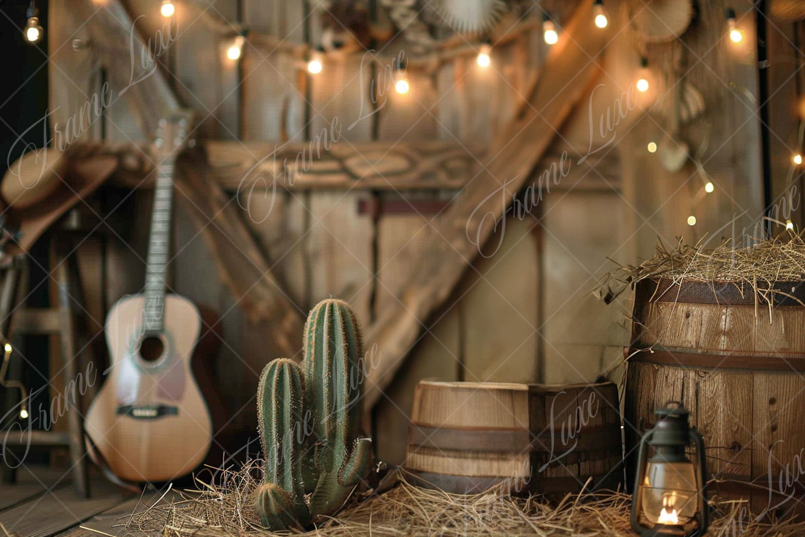 Western Cowboy Rustic Barn Digital Background, Summer Kids Portrait ...