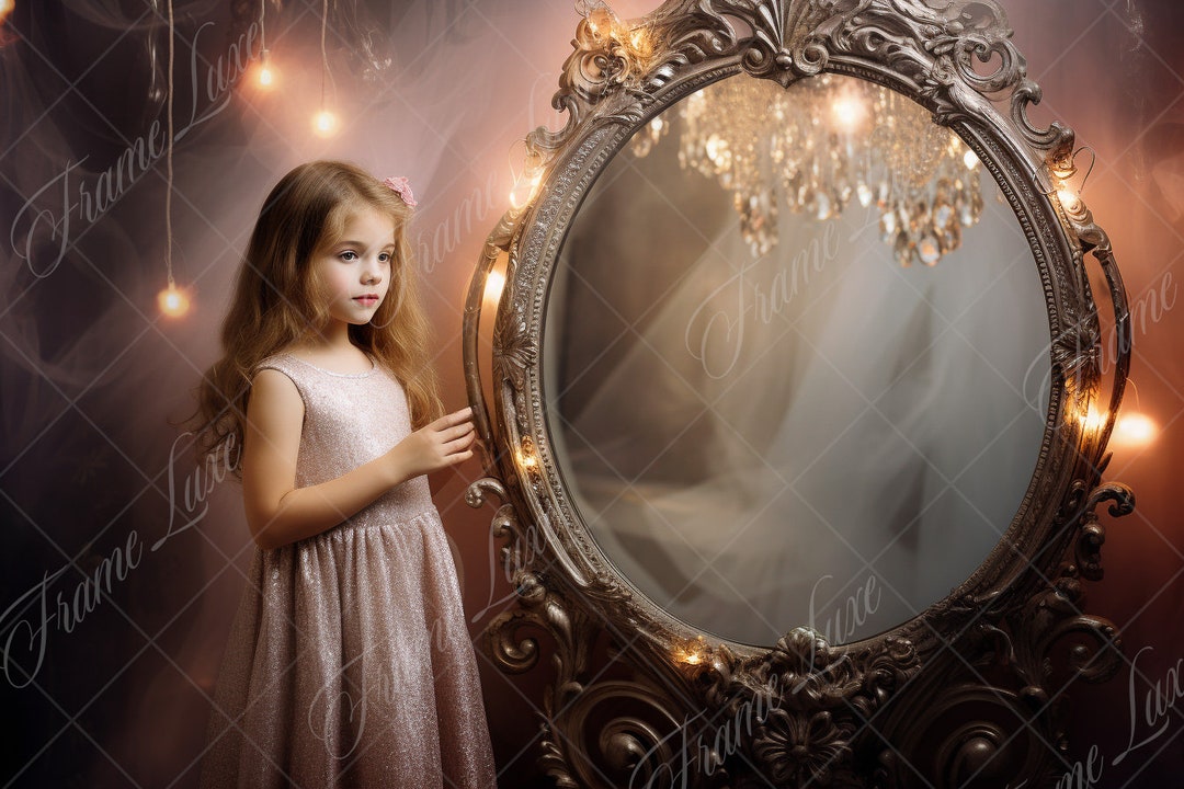 Magic Mirror Digital Background, Fine Art Portrait Photography Digital ...