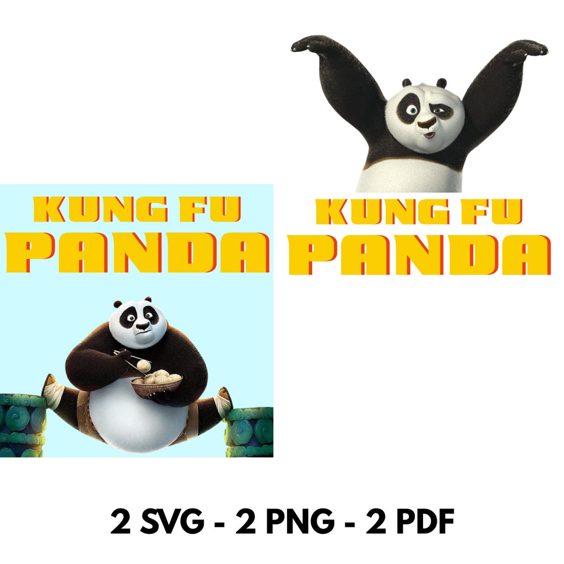 Kung Fu Panda Digital Art, Kung Fu Panda Svg, Png, Pdf, Digital Cartoon ...