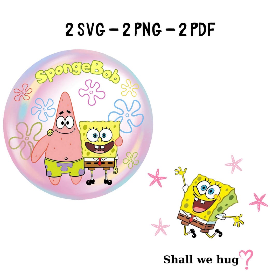 Spongebob Squarepants Digital Prints, Spongebob and Patrick, Spongebob ...