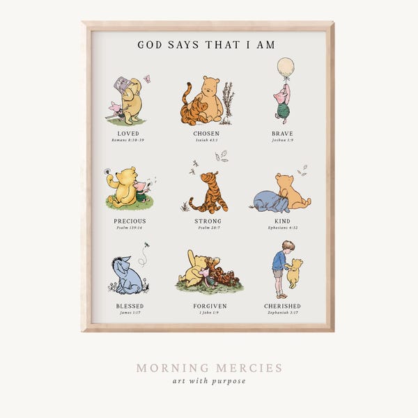 Pooh Print Bible - Etsy