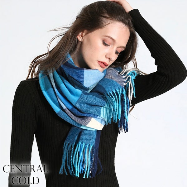 Blue Scarf - Etsy