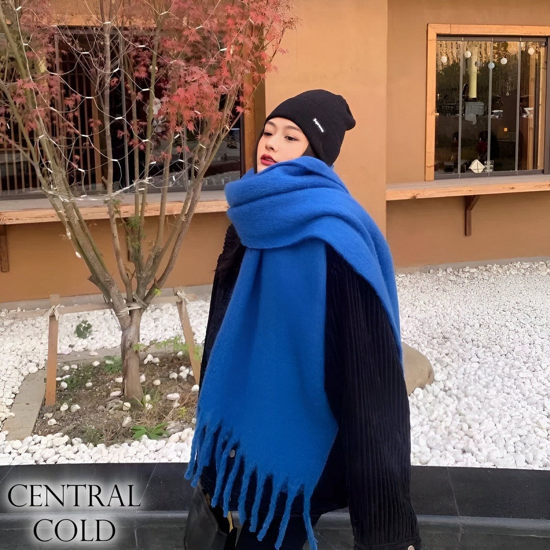 Solid Colour Scarves, Winter Cashmere Scarf, Warm Cosy Soft Scarf ...