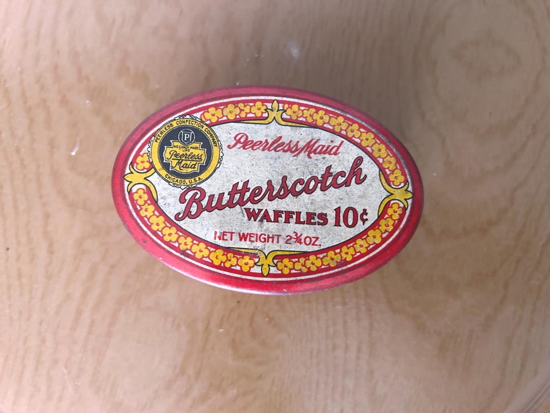 Peerless Maid Butterscotch Waffle Tin - Etsy