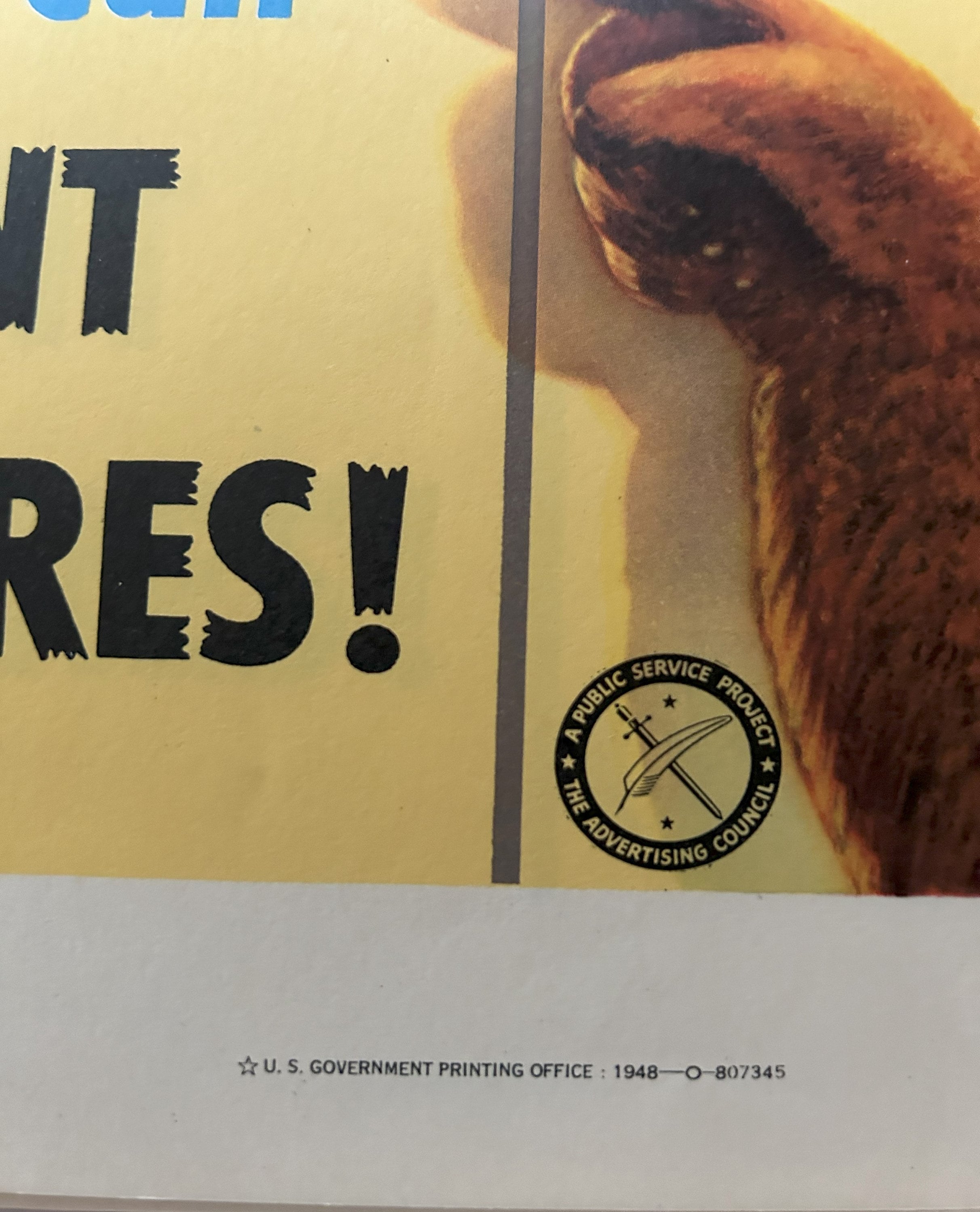 1949 Smokey Bear Poster - Etsy