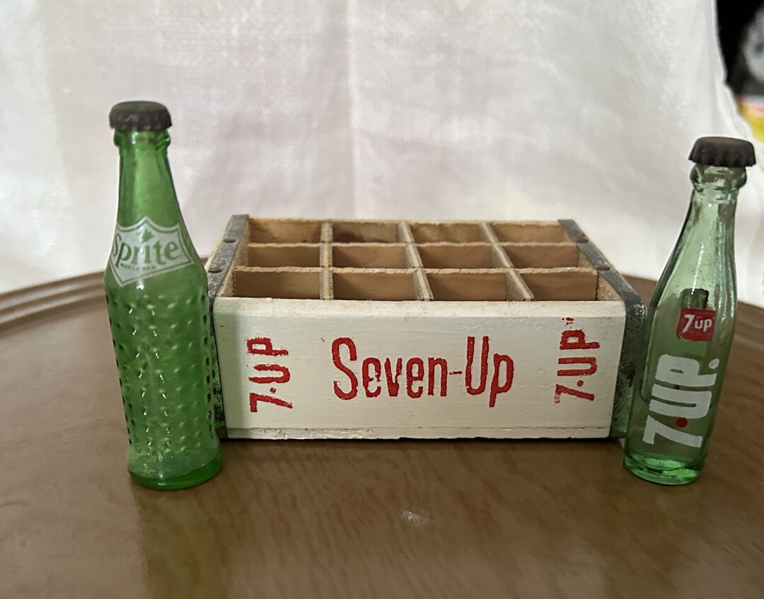 Miniature 7up Cola Case With Two Bottles - Etsy