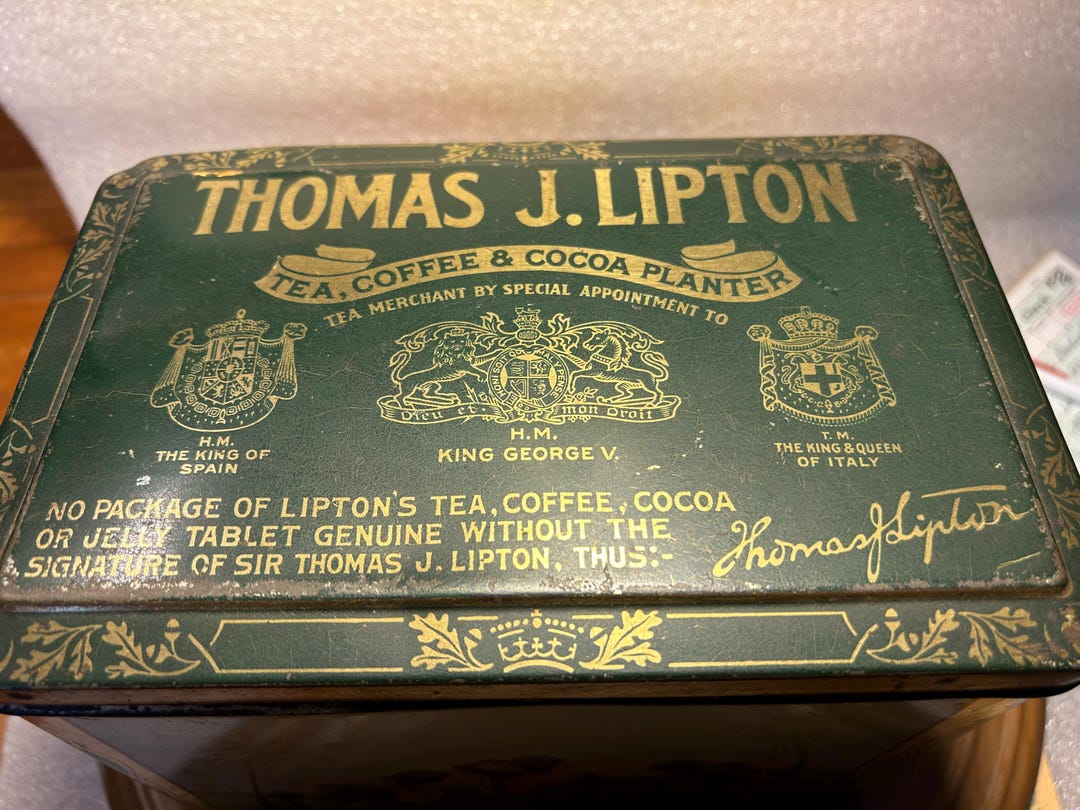 Thomas J. Lipton Tea Tin - Etsy