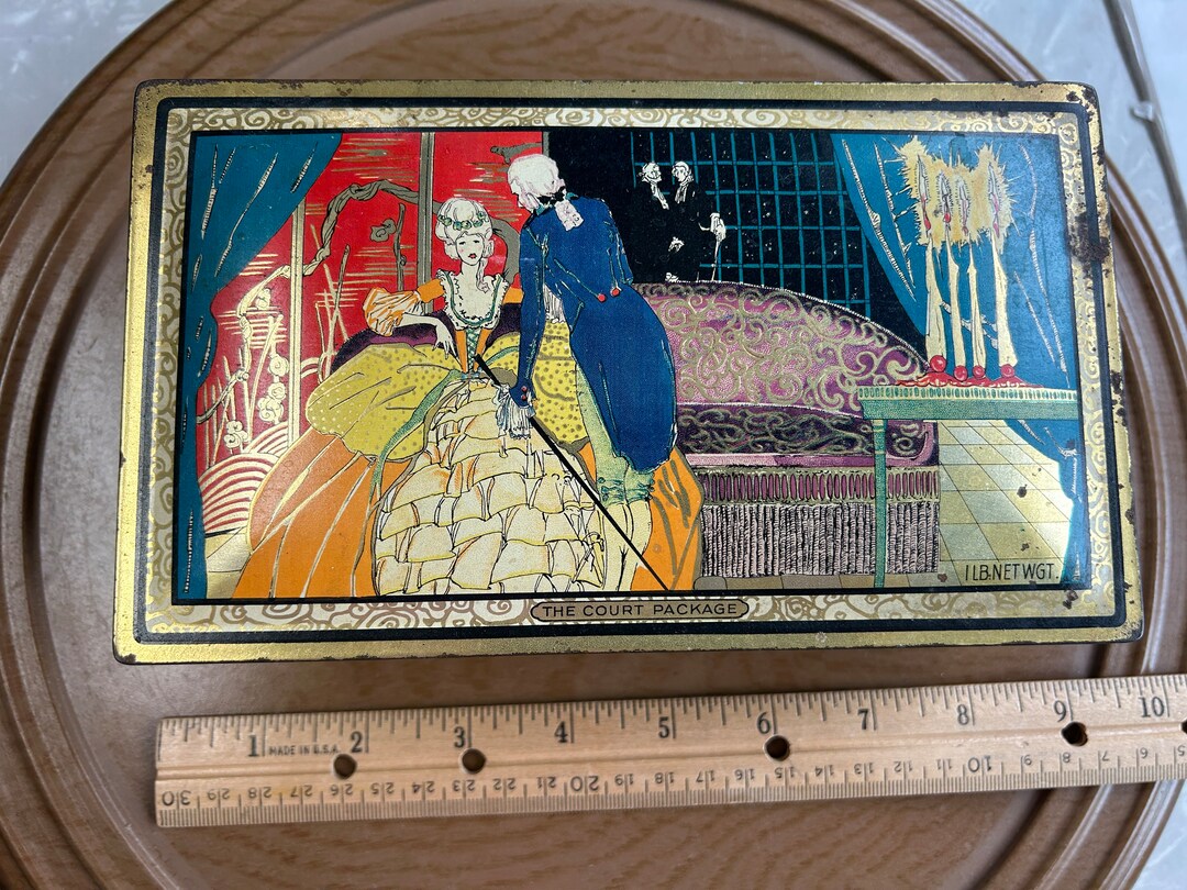 The Court Package Candy Tin Potter's Confectionery - Etsy