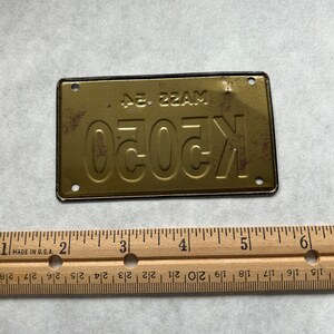 Miniature License Plate Massachusetts 1954 - Etsy