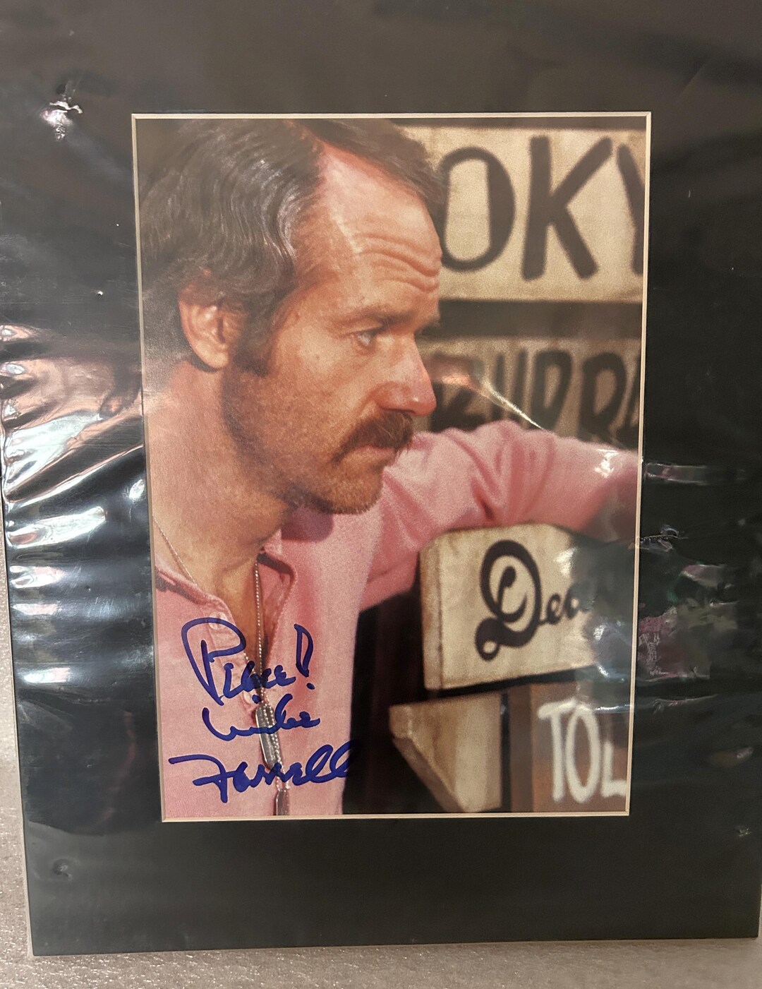 Matted Autographed Photo of Actor Mike Farrell - Etsy