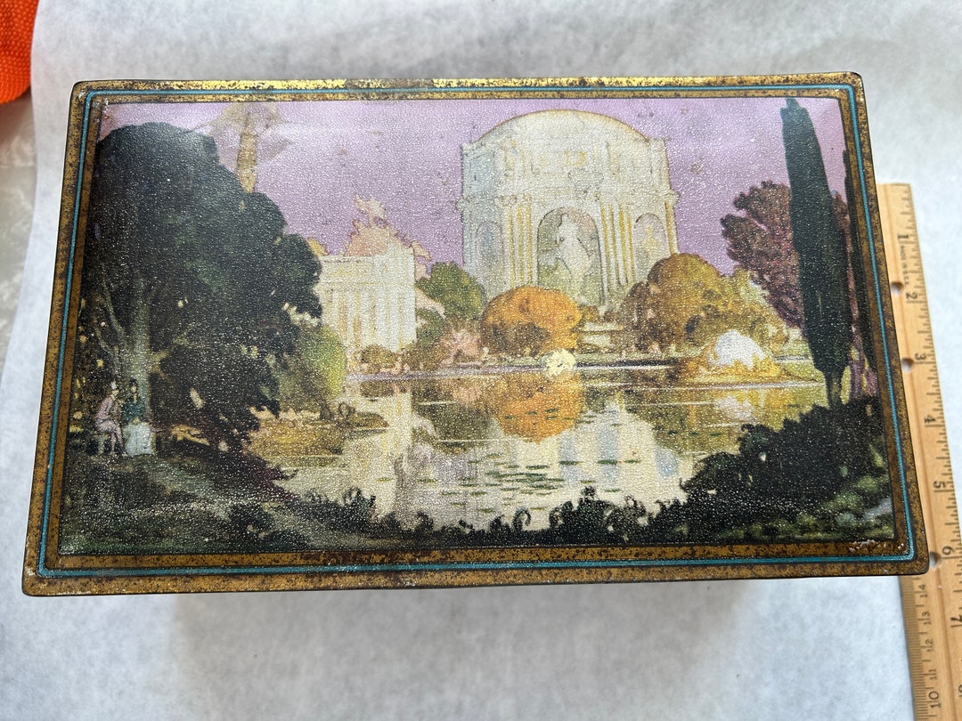 Canco Candy Box With Greek Scene - Etsy