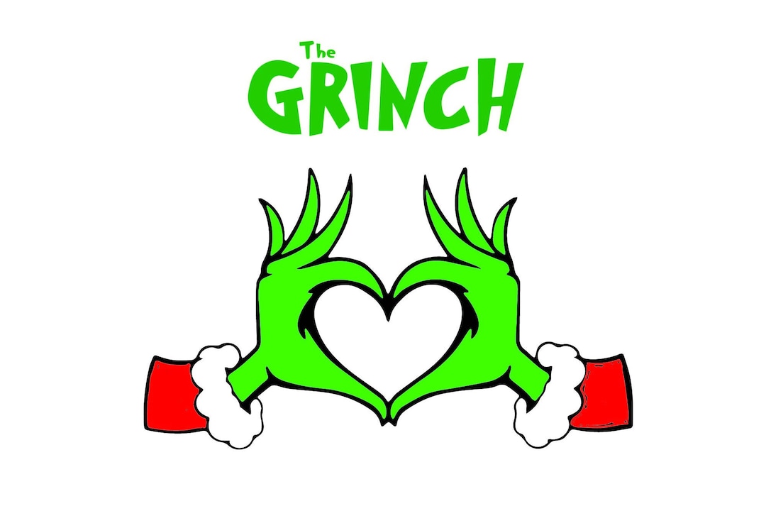 Grinch Corazón Manos, Feliz Grinchmas Svg, Navidad Svg, Navidad Grinch ...