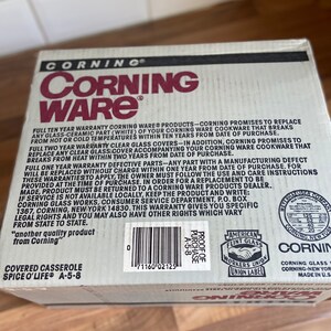NEW AND RARE! Vintage Corning Ware 5 Liter A-5-B Spice of Life L ...