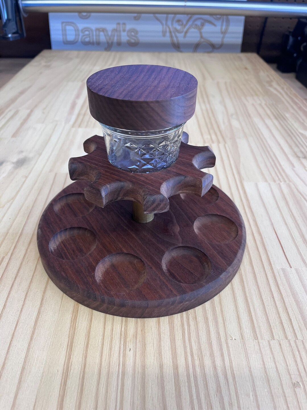 Black Walnut Pipe Stand - Etsy