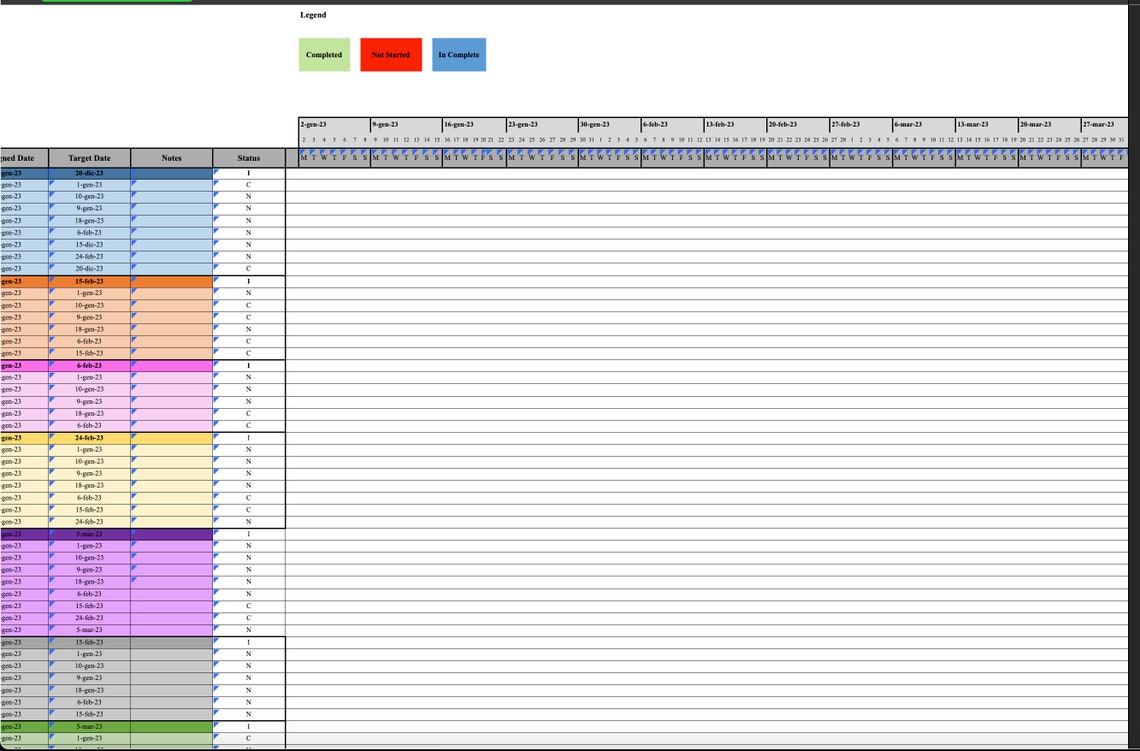 DIGITAL PLANNER Excel and Google Sheet - Etsy