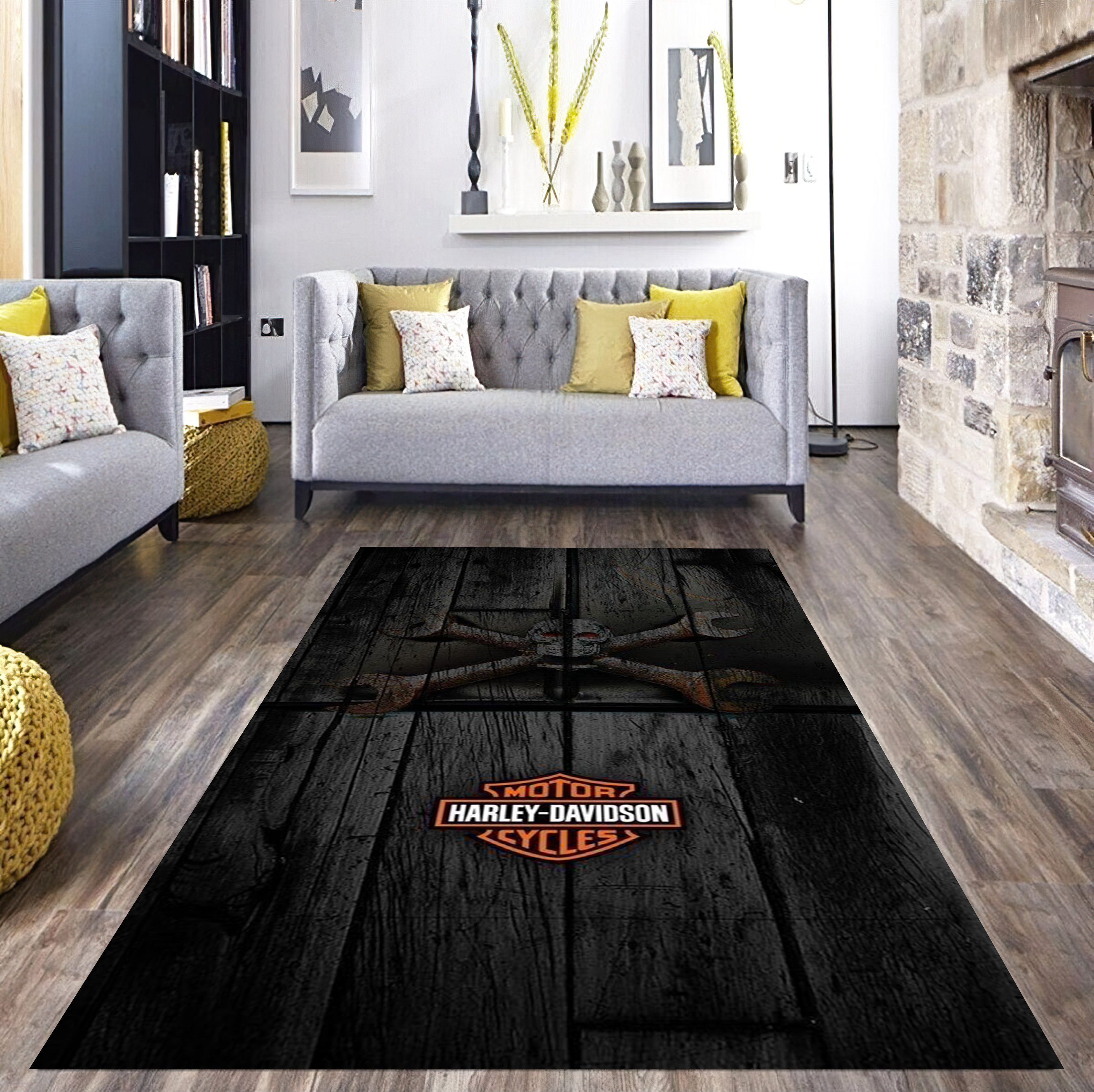Tapis Harley tapis de salle de garage tapis de fans Harley - Etsy France