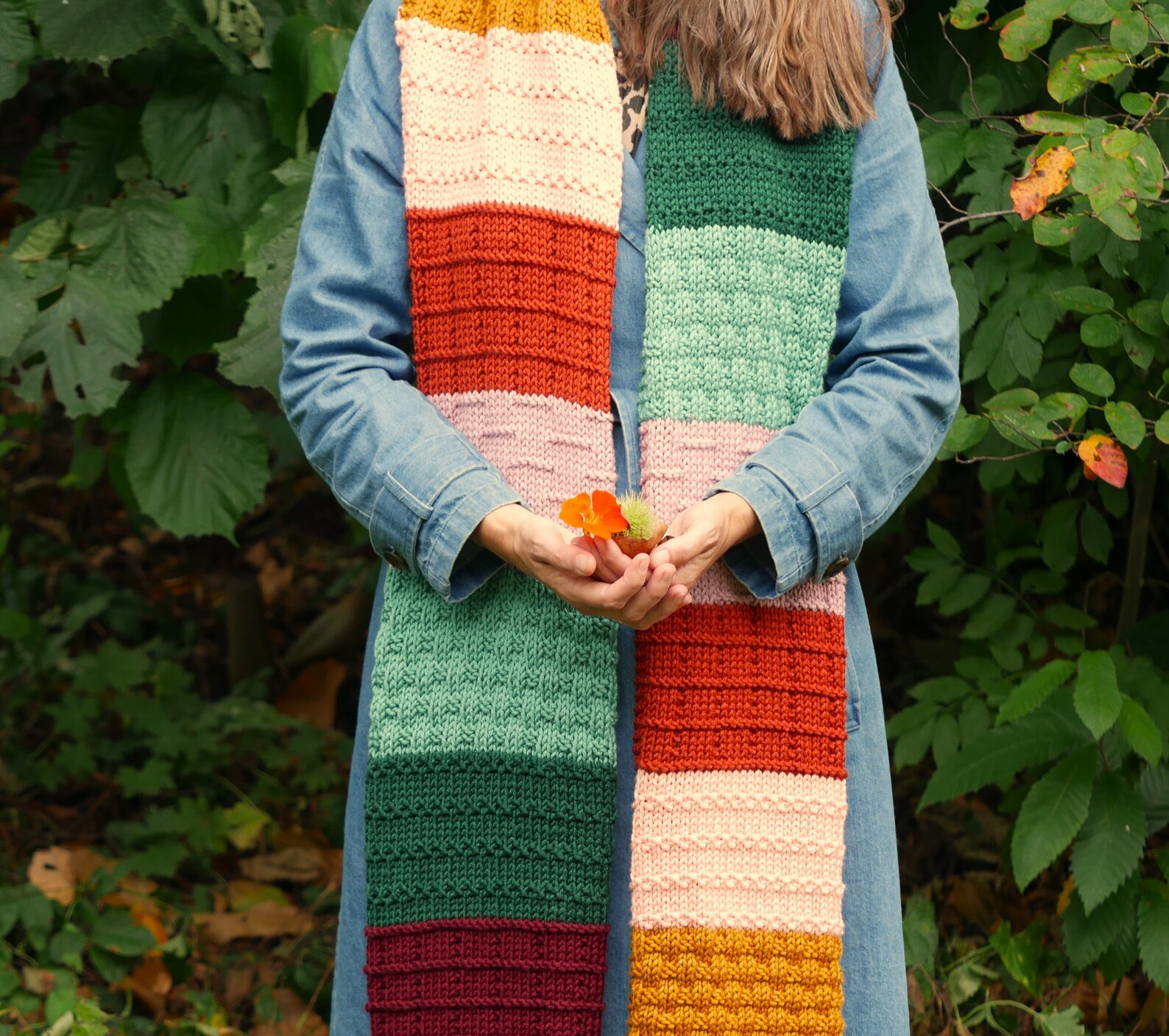 Knit & Purl Scarf (with Blanket) - Knitting - Dutch Pattern - Etsy