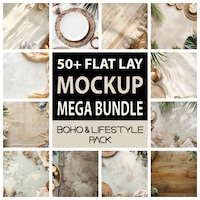 20 Pastel Round Wood Mockup Bundle | Digital Background Mock up ...