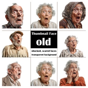 170+ Youtube Thumbnail Face Mega Bundle for Video Small Image Scared ...
