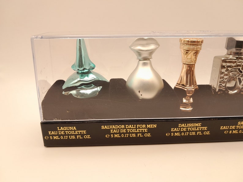 Salvador Dali dali Metal Collection Miniatures Box Set 1985 5 X 5ml ...