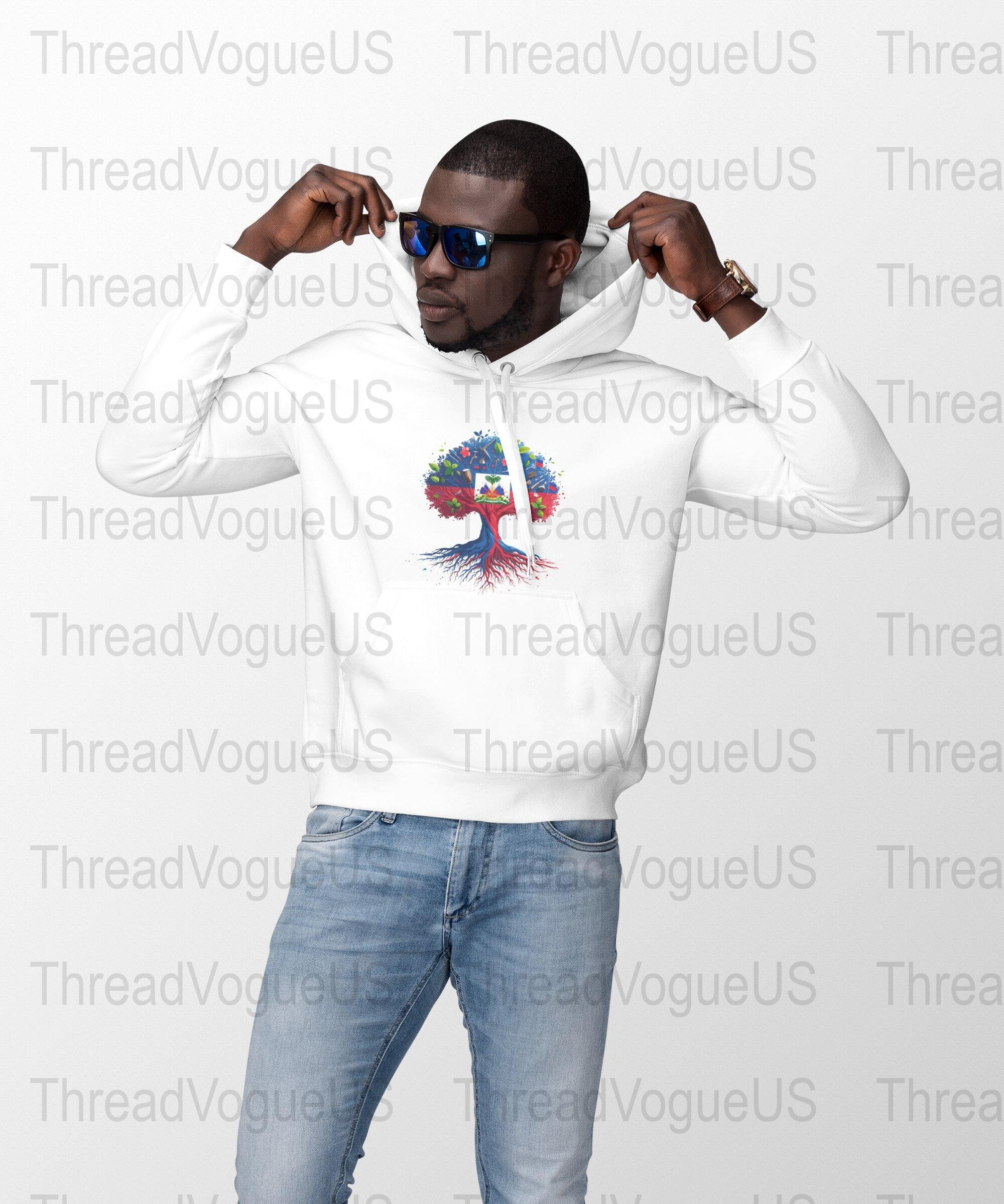 Haitian Flag Artwork Vibrant Tree T-shirt, Digital Download, Haiti ...