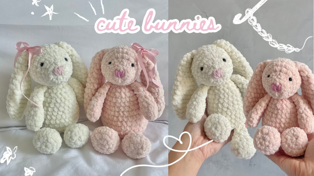 Learn to Crochet Amigurumi: Cute Bunnies Digital Crochet Course for ...