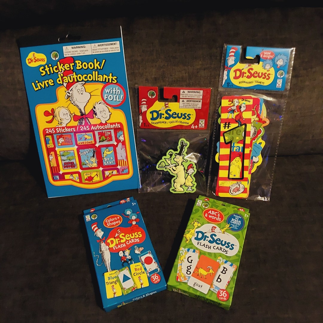 Dr Seuss Bundle 6, Dr. Seuss Flash Cards, Bookmarkers, Dr Seuss ...