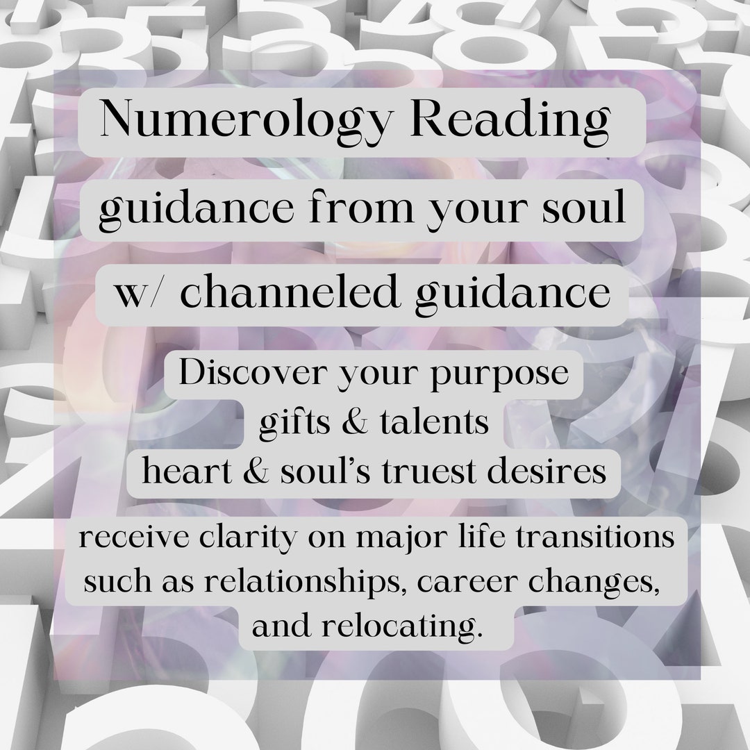 Numerology Reading With Channeled Guidance - Etsy