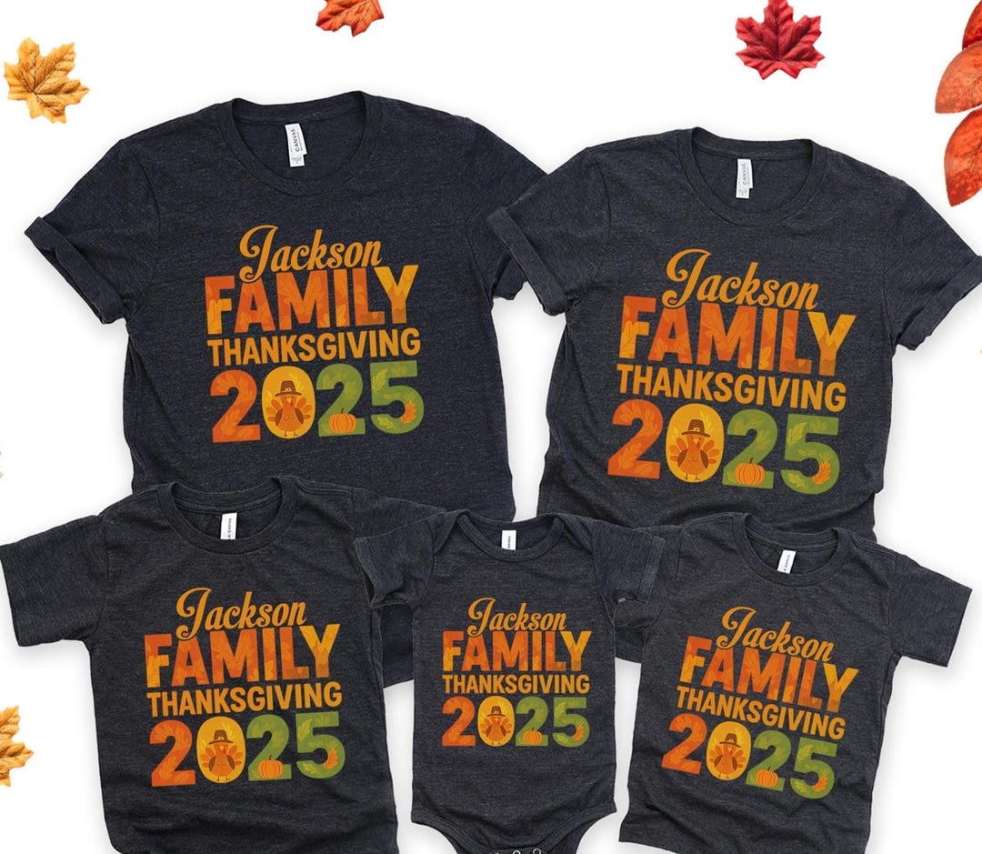 Thanksgiving Shirt: Jackson Family Matching Fall Tee - Cozy Autumn ...