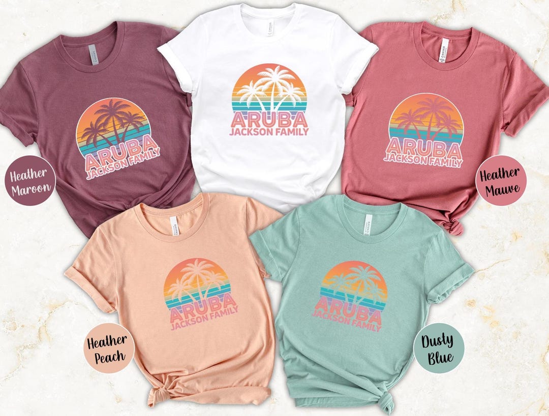 Personalized Aruba Family Vacation Shirts: Matching Cruise Tees 2025 - Etsy
